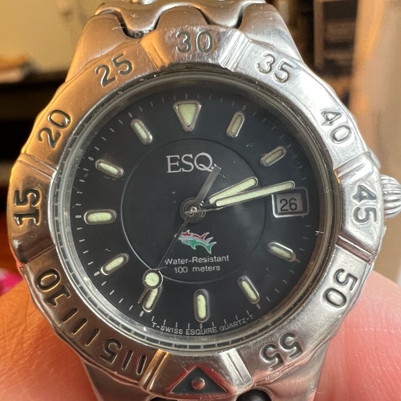 Movado | Accessories | Vintage Movado Freedom Watch Esq Date Diver ...